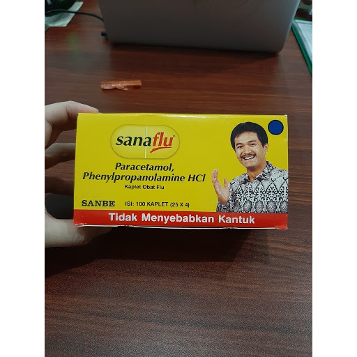 Jual Sanaflu Kaplet (1 Box = 25 Strip = 100 pcs) | Shopee Indonesia