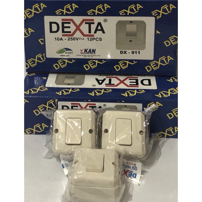 Jual Saklar Tunggal On/Off Outbow OB Engkel Segi DEXTA DX-911 | Shopee ...