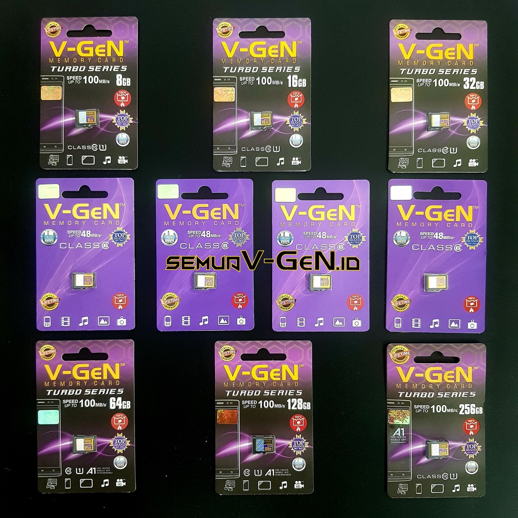 Jual Micro SD 4gb 8gb 16gb 32gb 64gb 128gb 256gb Class 4 / 6 Turbo V ...