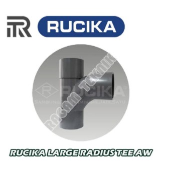 Jual Rucika Large Radius Tee 6" x 4" inch AW Y 90 Derajat Siku Polos Sambungan PVC Fitting Pipa ...