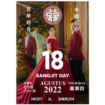 Jual (Bisa Custom) Kalender Sangjit dan Wedding Day | Shopee Indonesia