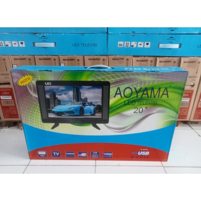 Jual TV LED 20" Inch AOYAMA DIGITAL FULL HD USB/VGA/HDMI | Shopee Indonesia