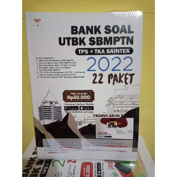 Jual Buku BANK SOAL UTBK SBMPTN TPS+TKA SAINTEK 2022 | Shopee Indonesia