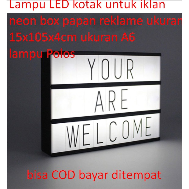 Jual Lampu LED kotak untuk iklan neon box papan reklame ukuran ...