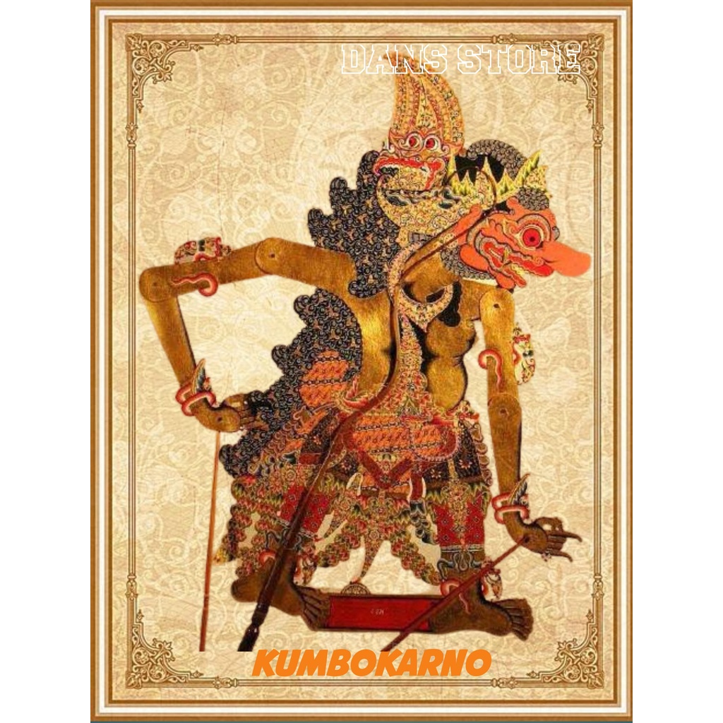 Jual Poster Wayang Kulit Kumbokarno Hiasan Dinding Sebagai Pajangan ...