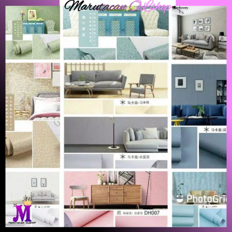 Jual WALLPAPER DINDING / WALLPAPER STICKER TEKSTUR POLOS EMBOSS ...