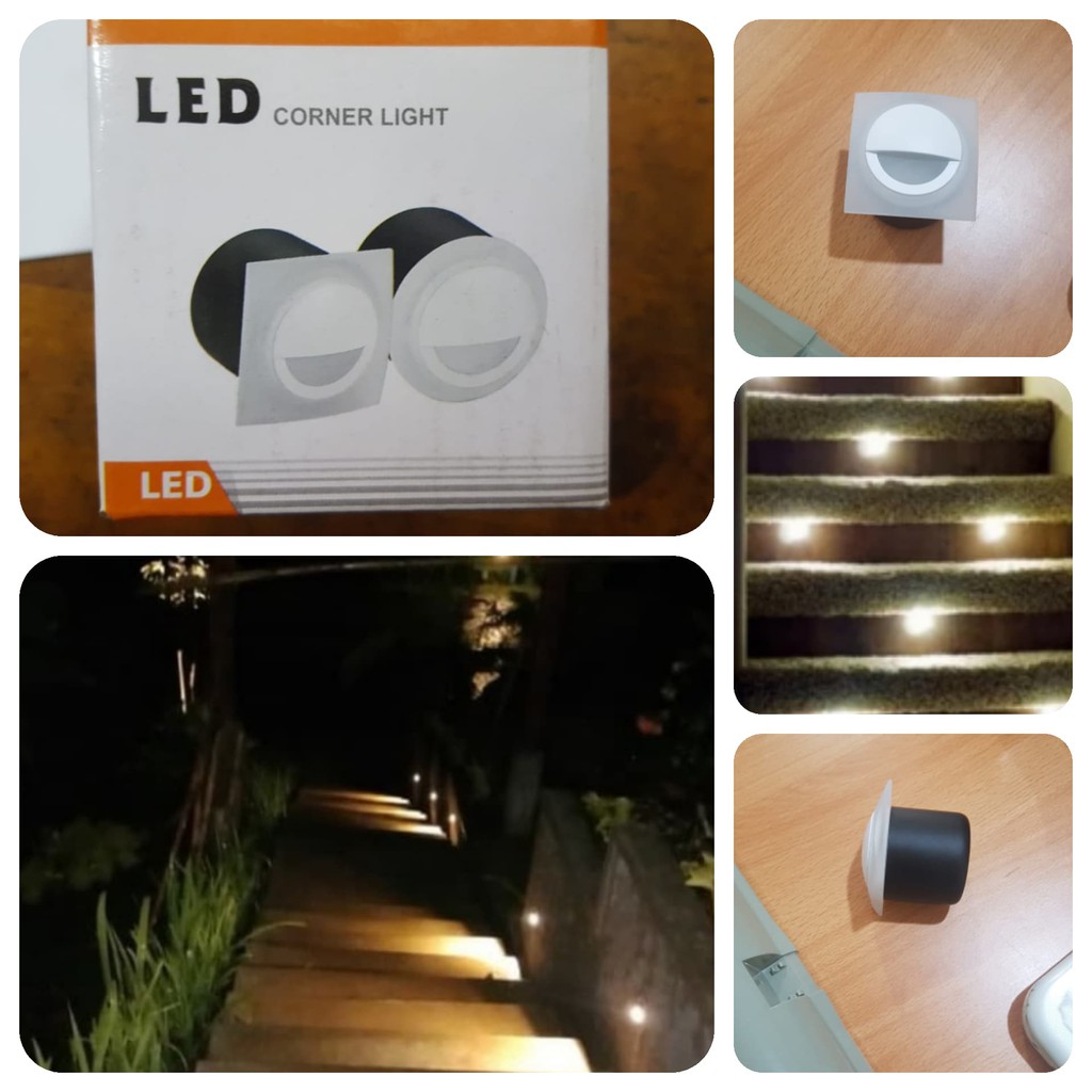 Jual Lampu Tangga Step Light Corner Light Indoor 3W 3 Watt Led Prolite ...