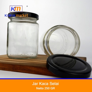 Jual Kemasan Jar Kaca / Jar Selai ukuran 250grm KC 07 | Shopee Indonesia
