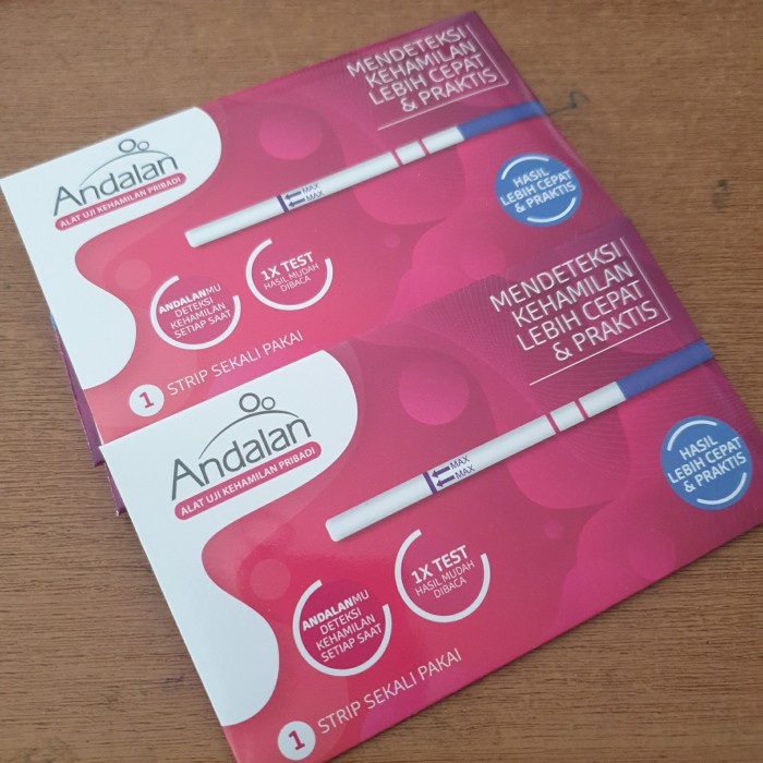 Jual Andalan Strip Uji Kehamilan - tes hamil - tespek - test pack - tes ...