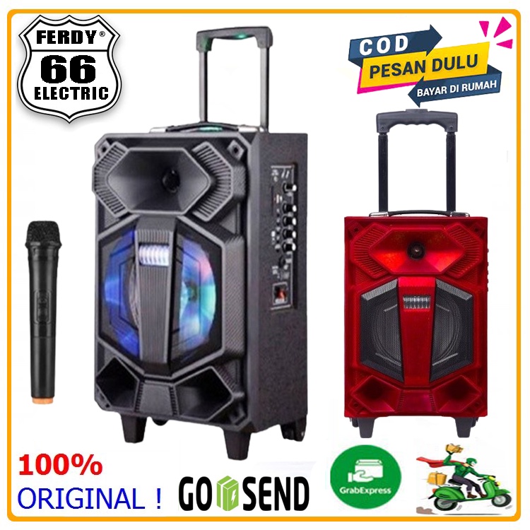 Jual Speaker Meeting Bluetooth Niko Wooden Trolley Wt8A 8 Inch 80 Watt ...