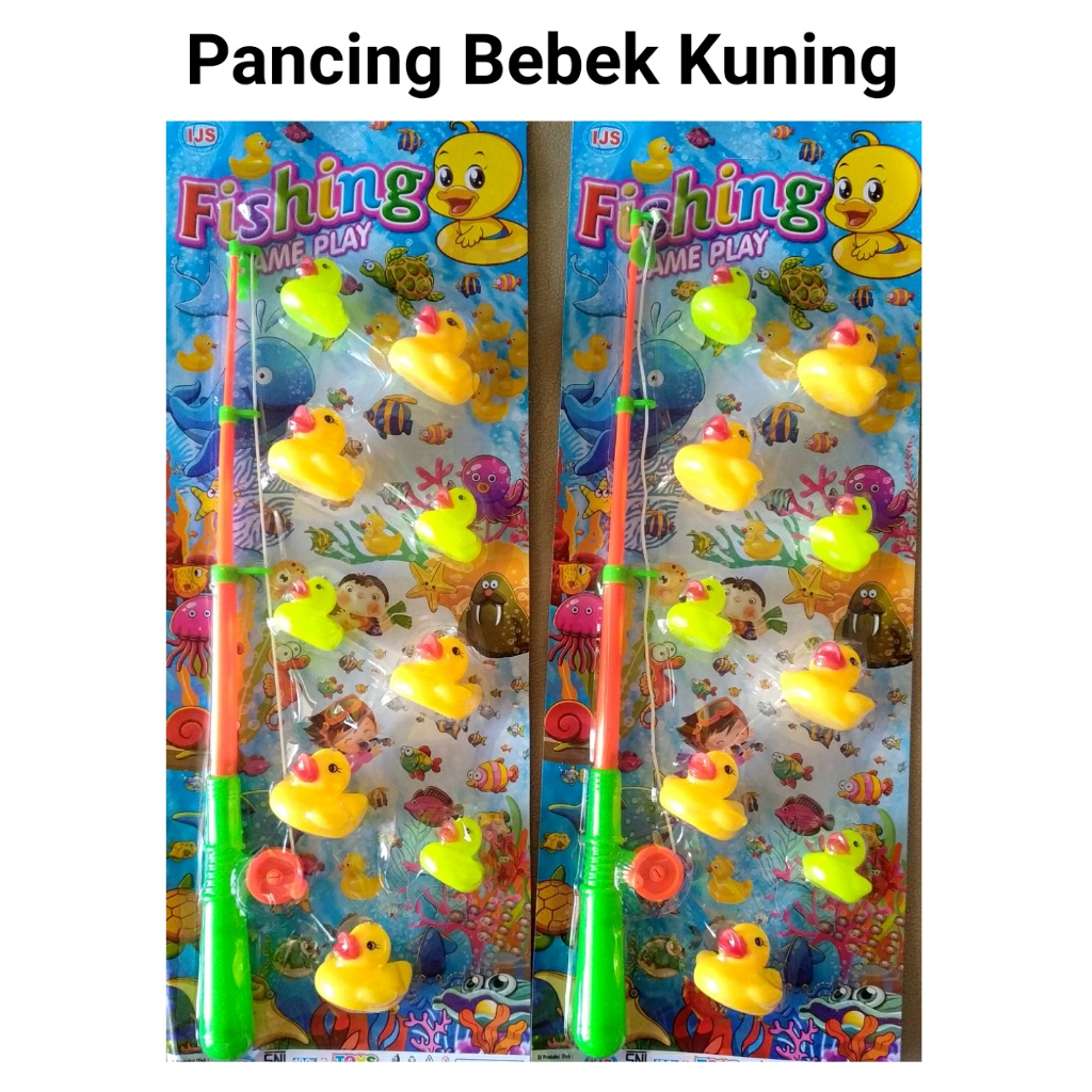 Mainan Pancing Pancingan Ikan Magnet Sambil Mandi Fishing Fish Game ...