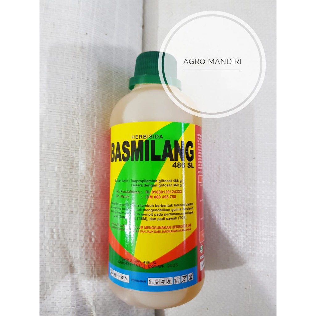 Jual Basmilang 486SL 1 liter Herbisida Racun Pembasmi Rumput Liar dan ...