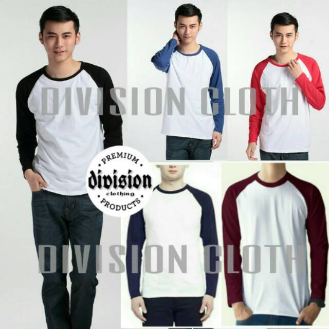 Jual Baju Kaos Reglan Raglan Ragglan Regglan Oblong Polos Lengan ...