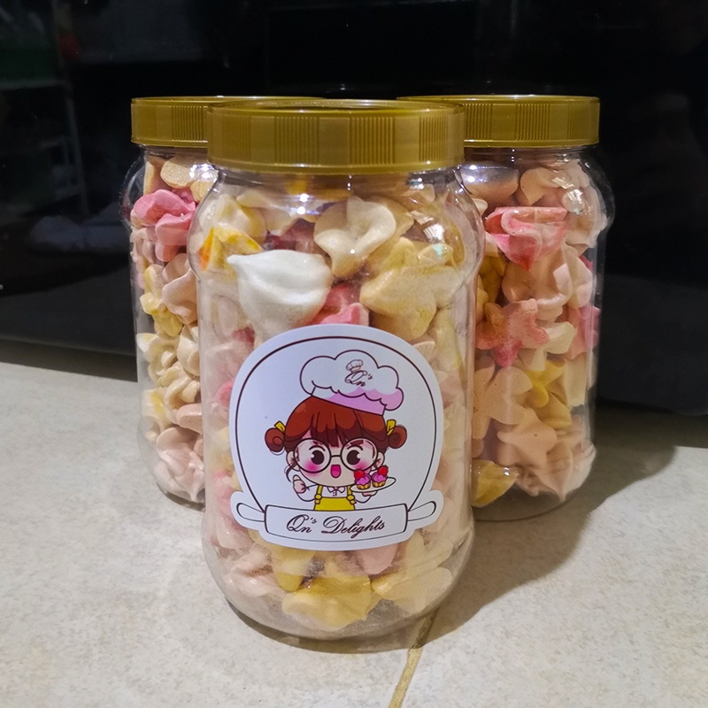Jual Swiss Meringue Cookies Kue Busa toples 500ml By Qn's delights ...