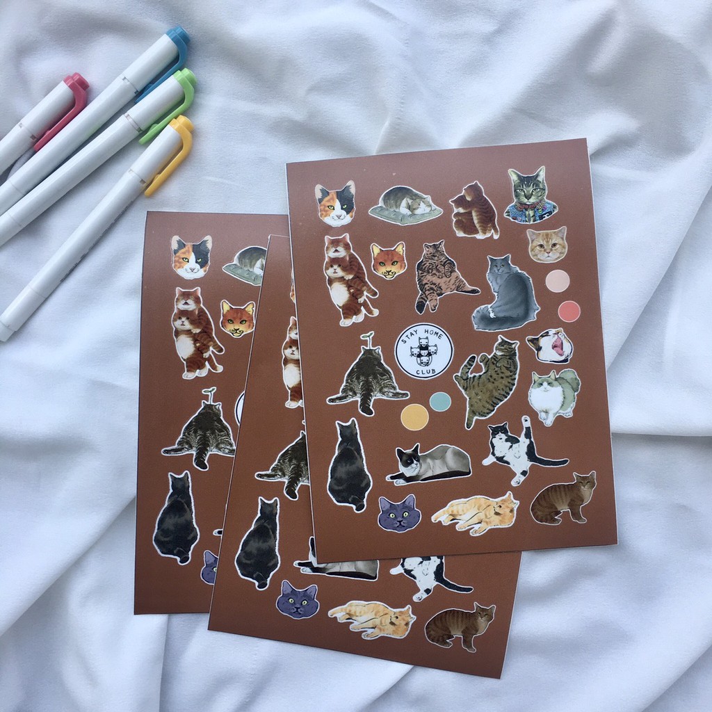 Jual "cat vol.2" sticker set | Shopee Indonesia