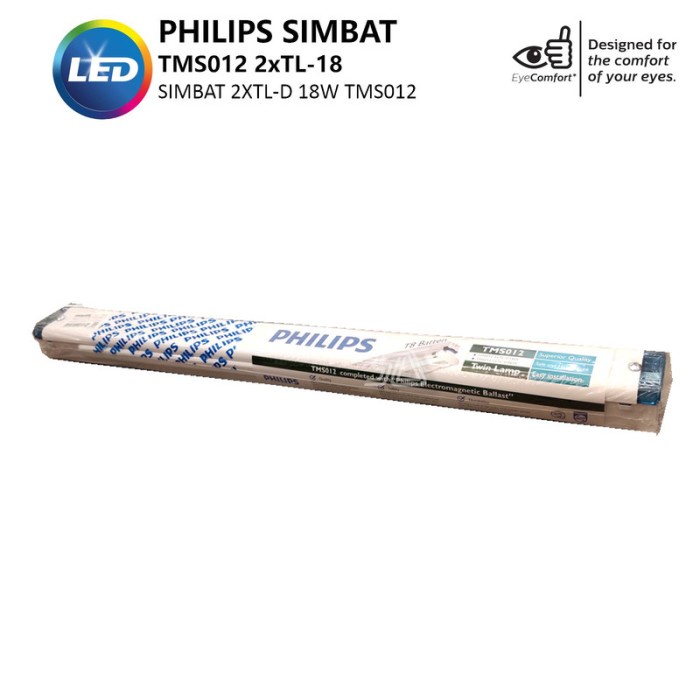 Jual PHILIPS Kap Lampu SIMBAT 2XTL-D 18W TMS012 | Shopee Indonesia