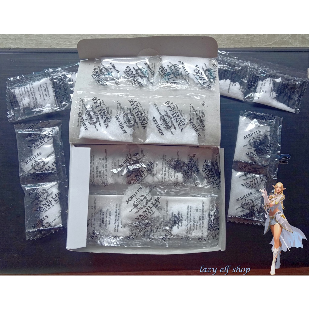Jual Vanili Bubuk Sachet Achilles 1 Box isi 100 bungkus untuk Perisa ...