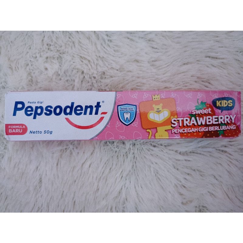 Jual Pepsodent Kids Toothpaste Strawberry 50g | Shopee Indonesia