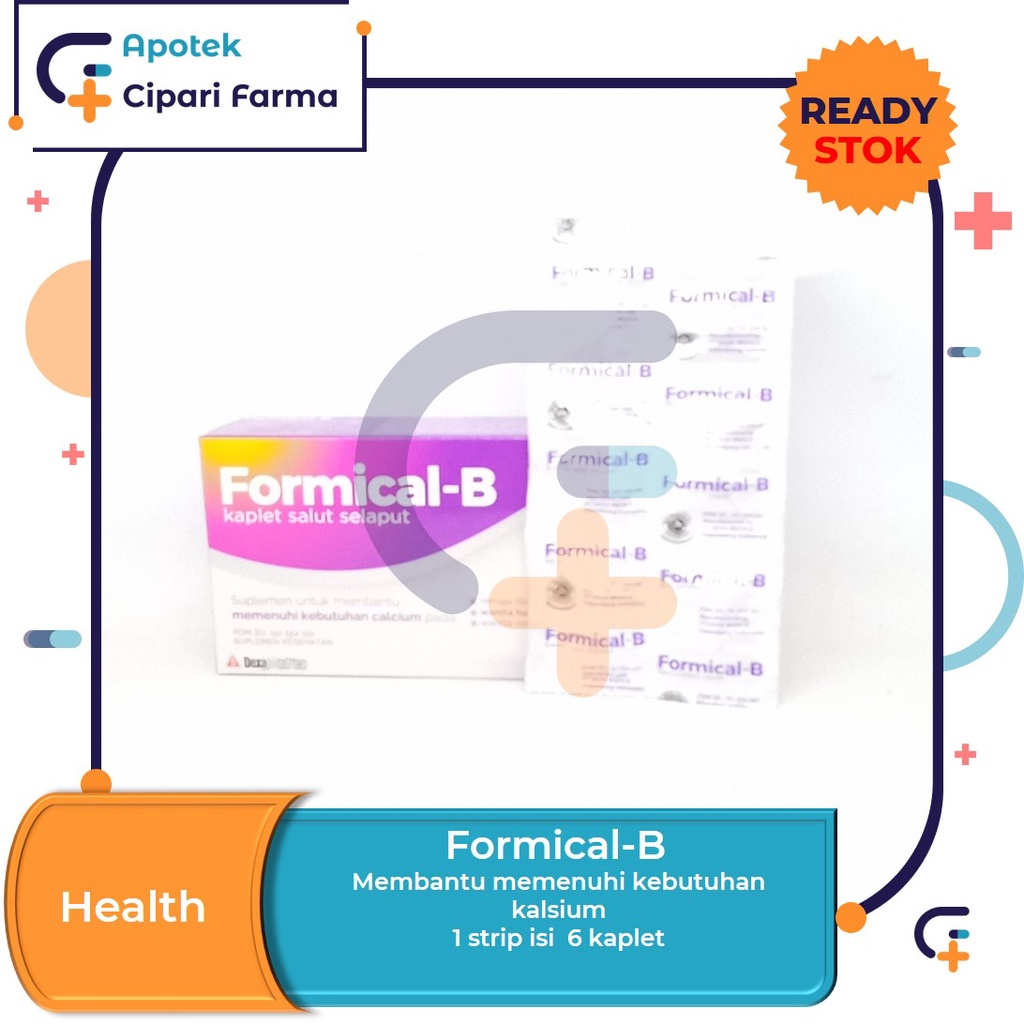 Jual Formical B Obat Suplemen Vitamin Kalsium Untuk Tulang dan Ibu Hamil 1 Strip | Shopee Indonesia
