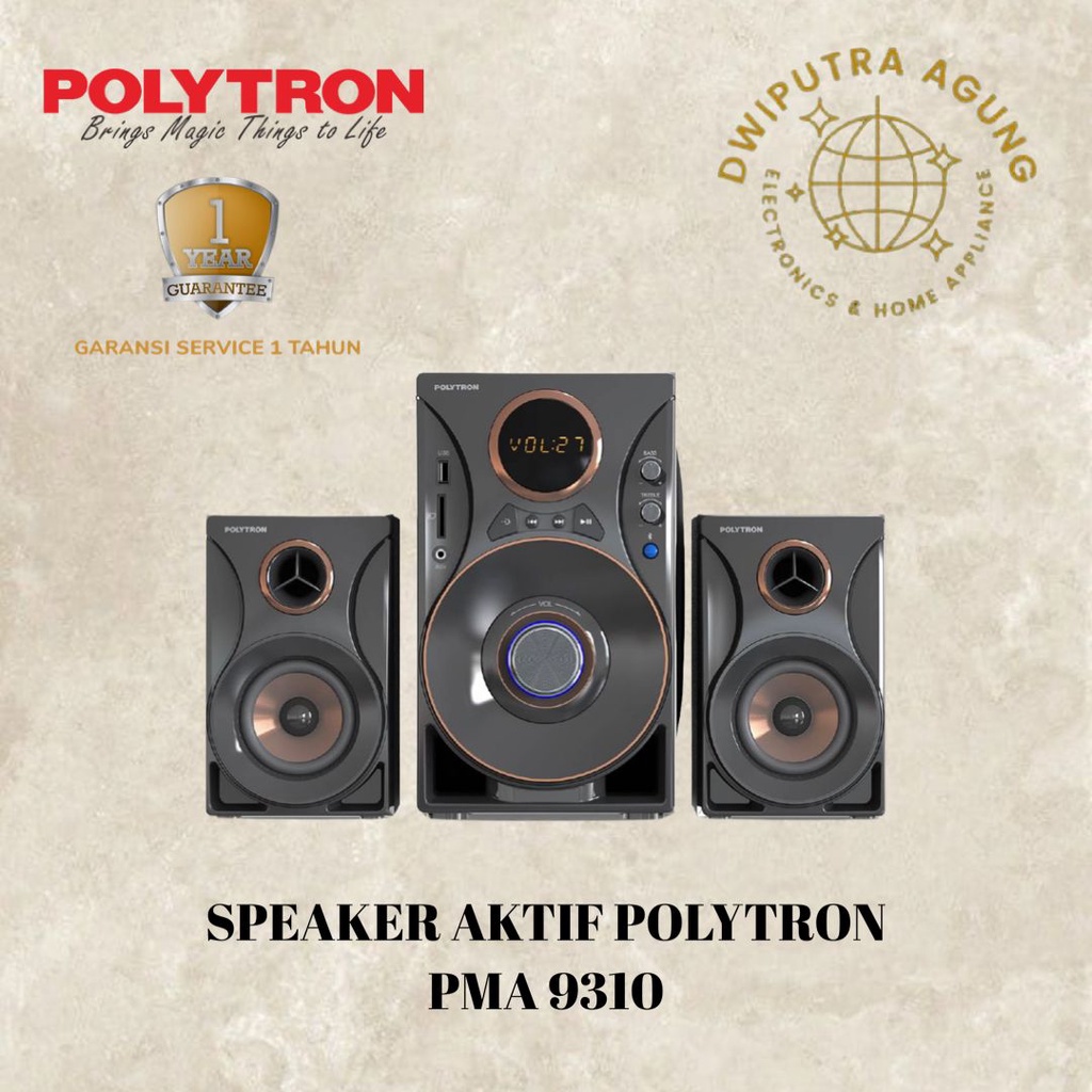 Jual Speaker Aktif Polytron Bluetooth Speaker Multimedia Polytron