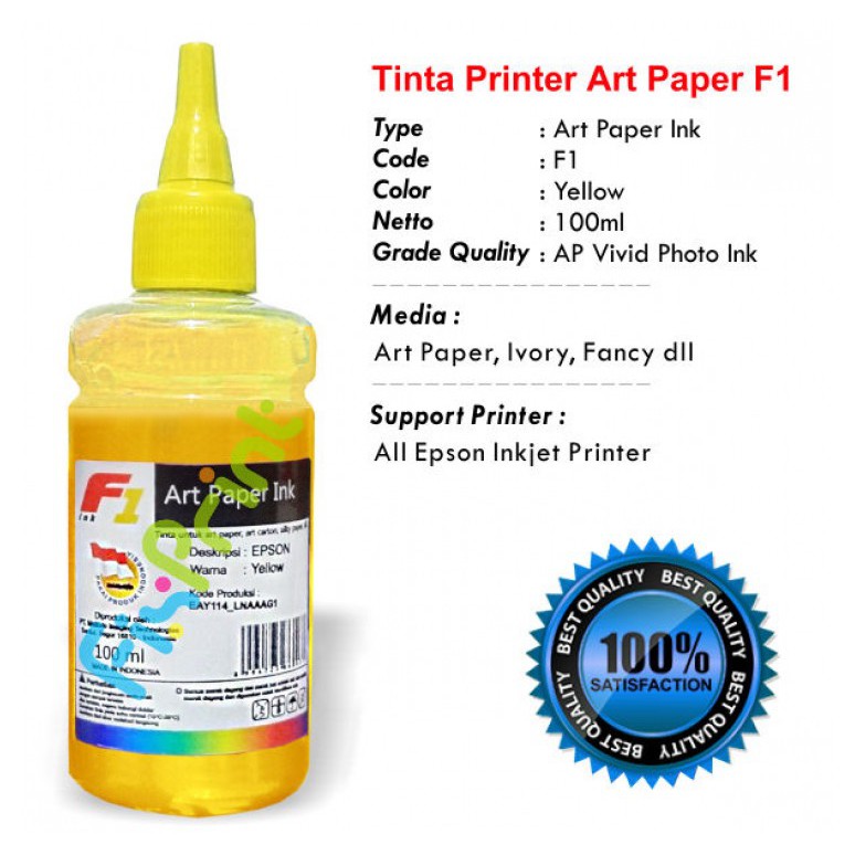 Jual Tinta Refill Epson Art Paper F1 100ml, Tinta Art Paper Epson ...