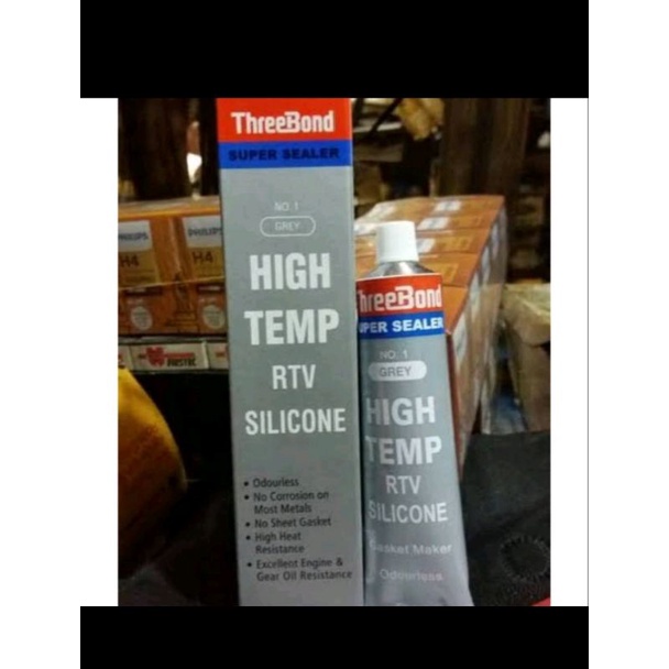 Jual Lem rtv threebond super sealer high temp silicon grey 75g | Shopee ...