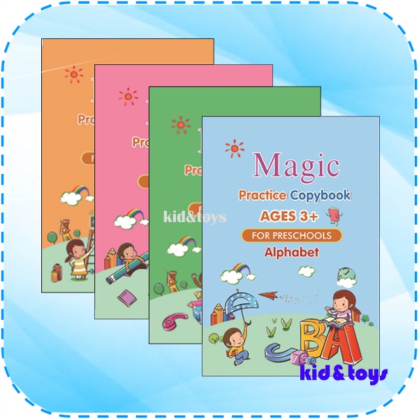 Jual 1 Set 5 in 1 Magic Practise Book Buku Ajaib Sank Magic Book Buku ...