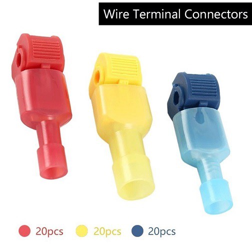 10 Pcs CLIPPER CABLE T Jumper Kabel Wire Connector Cabang Merah Biru ...
