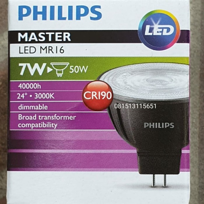 Jual Philips Master Led Mr16 Dimable 7watt Shopee Indonesia
