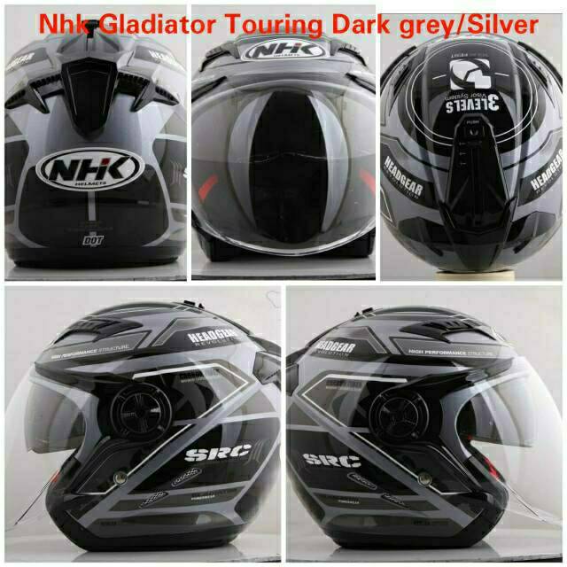 Jual Helm NHK Gladiator Touring Double Visor | Shopee Indonesia