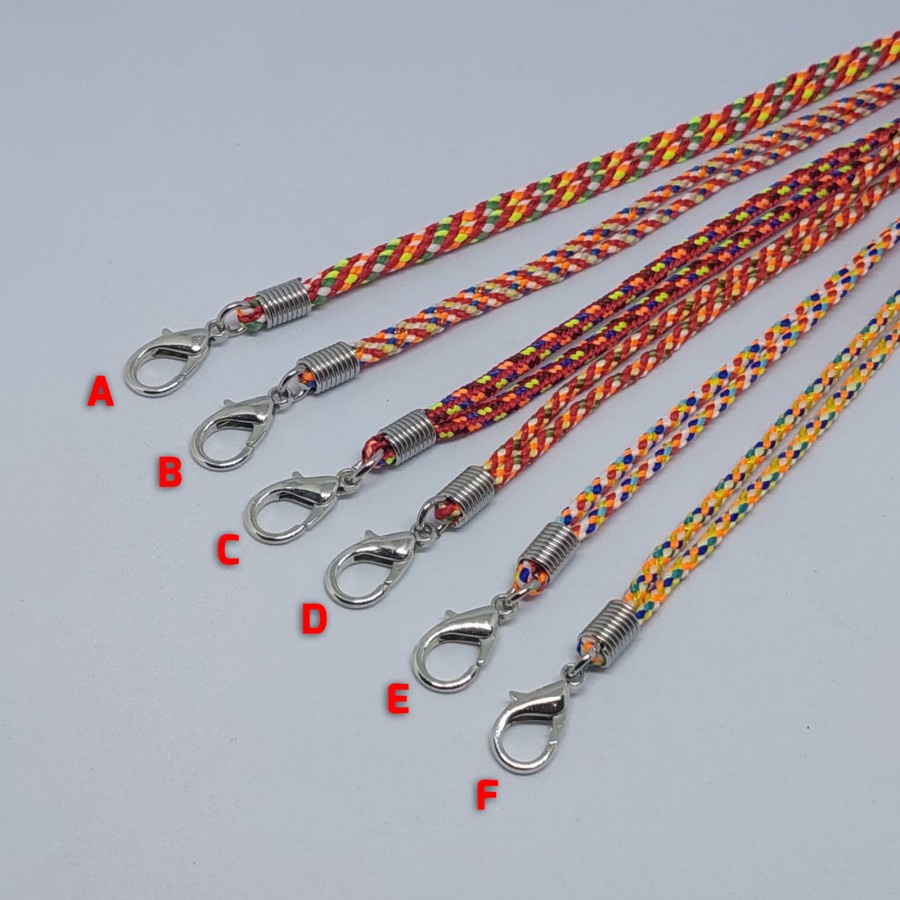Jual Kalung Benang Liontin 7 Warna Pengait Model Capit Udang Stenless ...