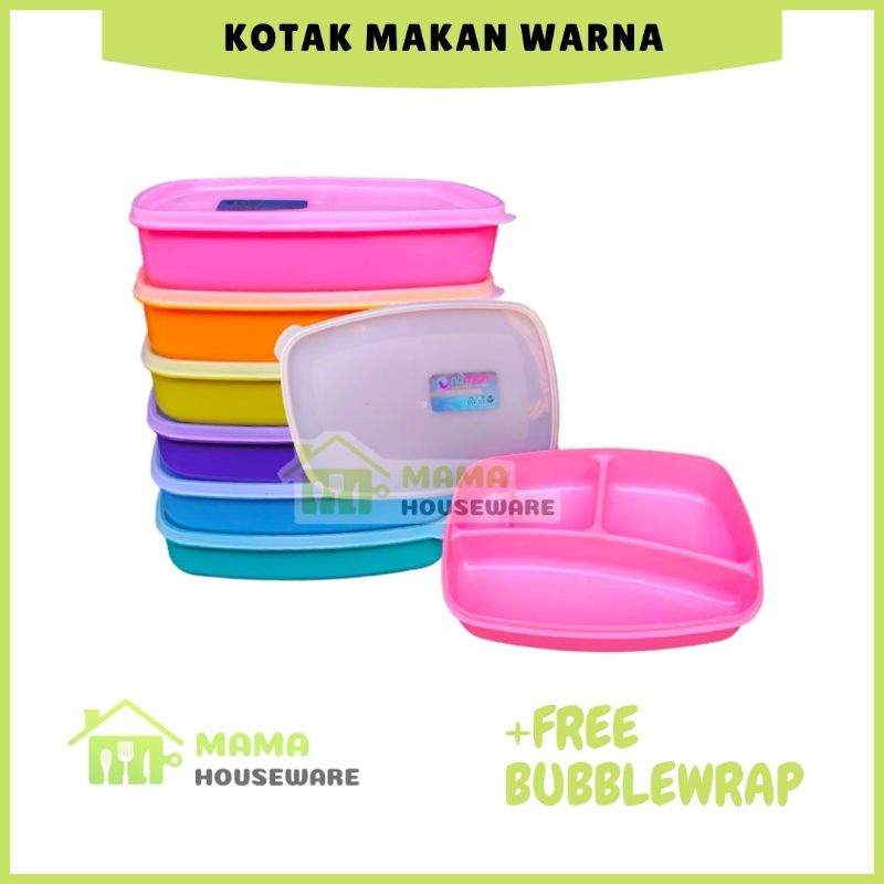 Jual TEMPAT MAKAN WARNA / TEPAK / TEMPAT BEKAL ANAK / TEMPAT MAKAN NMN ...