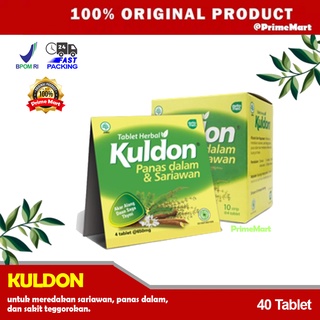 Jual Obat Herbal Sariawan & Panas Dalam KULDON Tablet (1 Dus isi 10 ...
