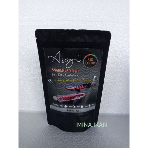 Jual Pelet Asagi Premium Channa Red Baby 100g 1mm 2mm Seperti Sakana ...
