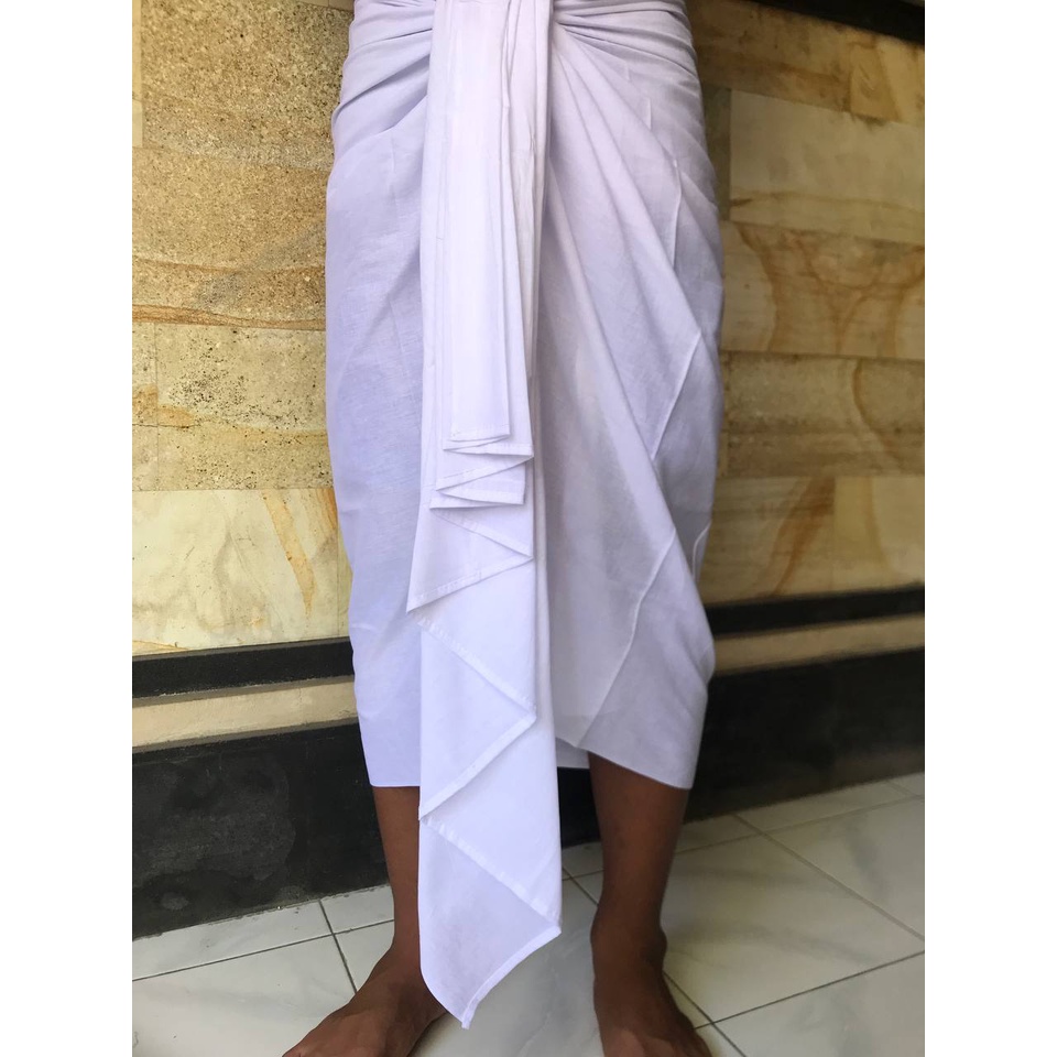Jual KAMEN PUTIH KATUN LEMBARAN BUSANA ADAT BALI | Shopee Indonesia