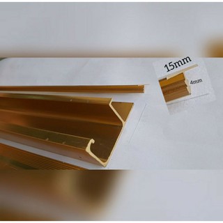 Jual List alumunium T/ list penutup celah ( GOLD ) 15MM Indonesia ...