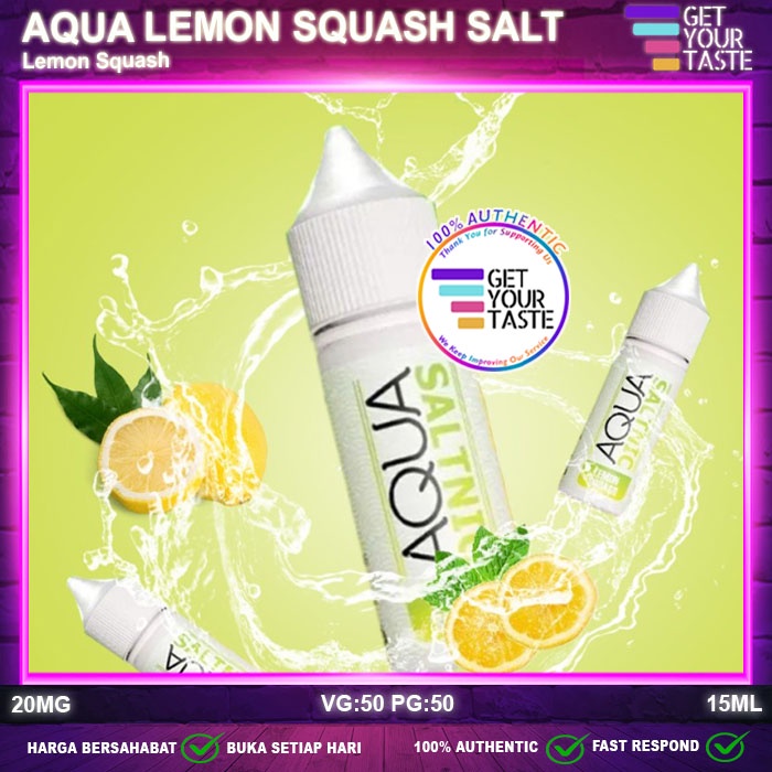 Jual Liquid Aqua Lemon Squash Salt Nic 15ML Saltnic by Max Brew x 9Naga ...