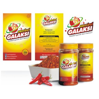 Jual Label Stiker>>Label Stiker Botol Sambal 12x7cm - Grosir Termurah ...