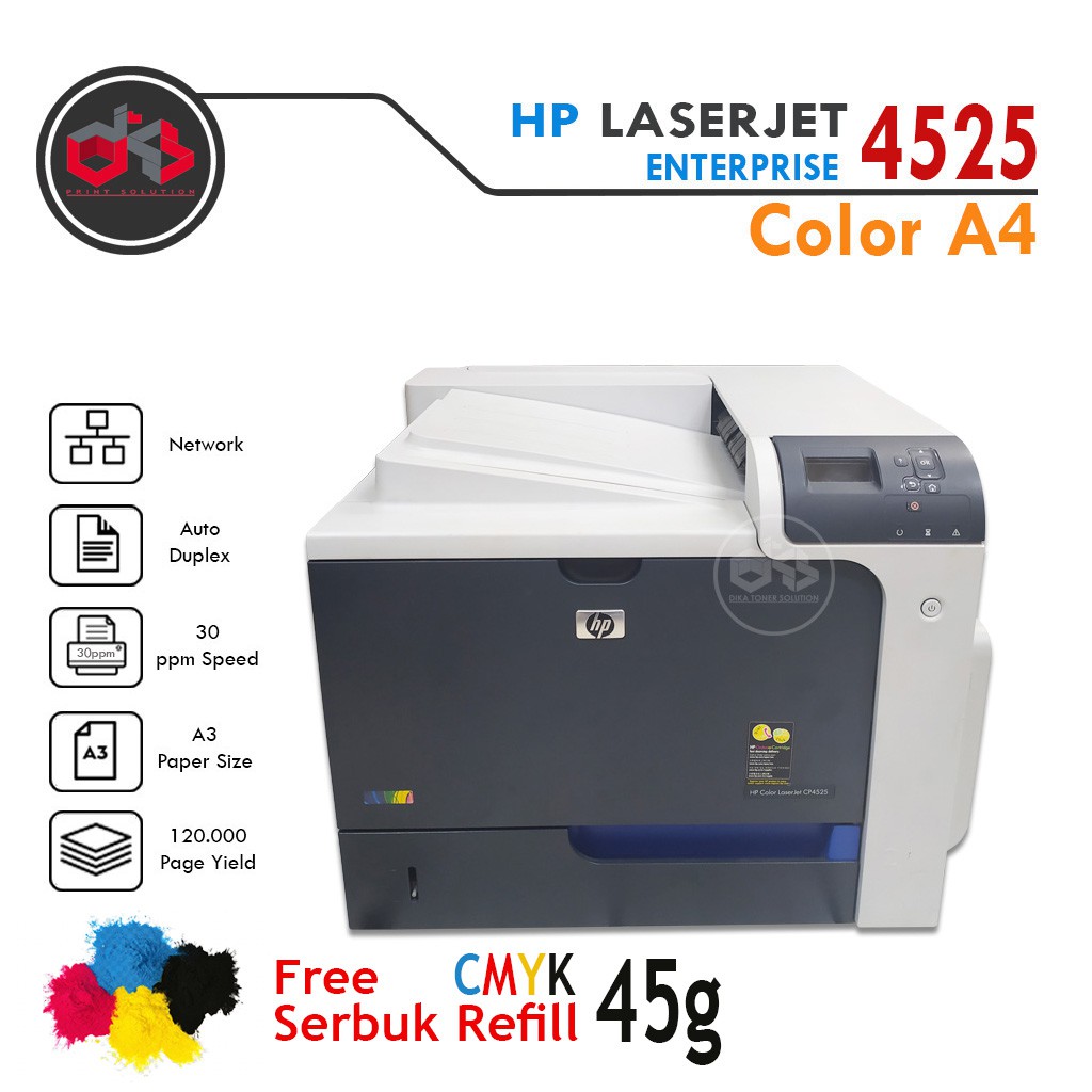 Jual Printer HP Color LaserJet Enterprise 4525dn | bisa cetak bolak balik secara otomatis ...