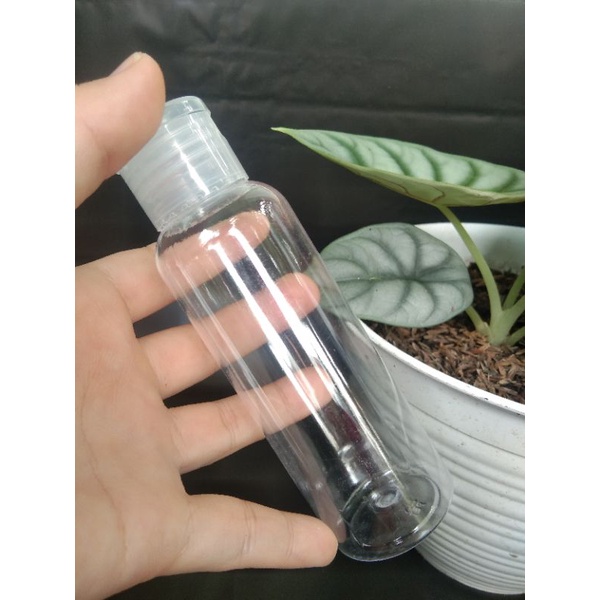 Jual Botol Fliptop 100ml plastik Bening | Shopee Indonesia