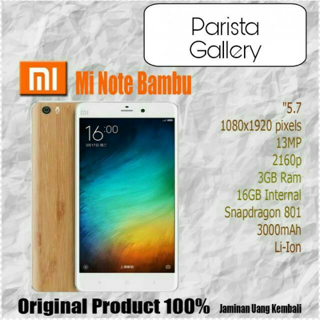 Jual Xiaomi Mi Note /16Gb Edition Bamboo /redmi 7/xiomy mi Note /redmi ...