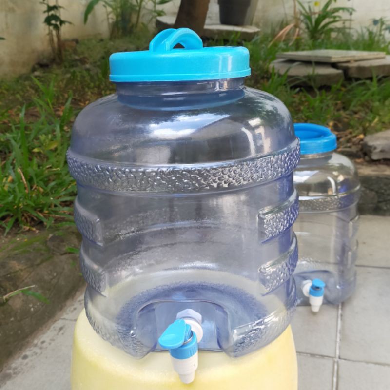 Jual Galon kran 10 liter bening / galon 10 liter / galon kran / grosir ...