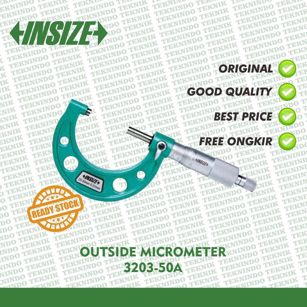 Jual Insize Outside Micrometer 3203-50A Original | Shopee Indonesia