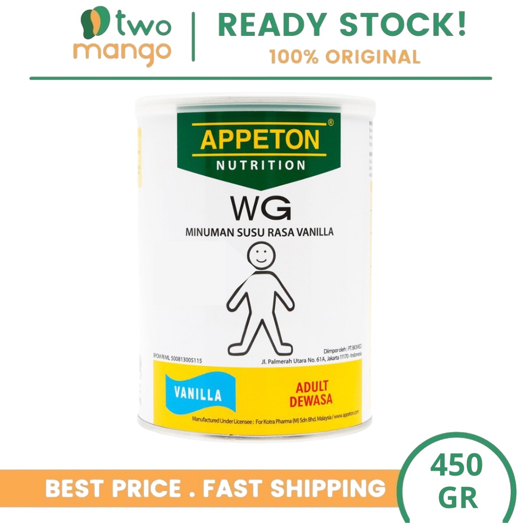 Jual Appeton Weight Gain Rasa Vanilla 450 Gr | Susu Formula ...