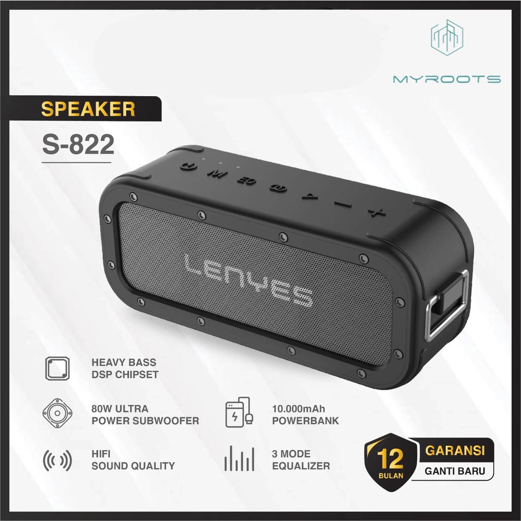 Jual MYROOTS X LENYES Speaker Wireless Bluetooth 5.0 DSP Hifi Lenyes ...