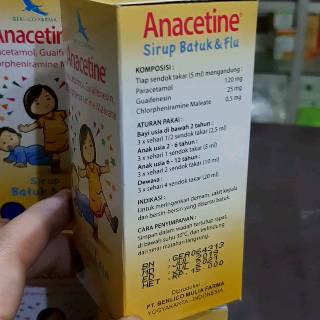 Jual ANACETINE SIRUP / SYRUP OBAT BATUK DEMAM PILEK FLU / BAYI DAN ANAK ...