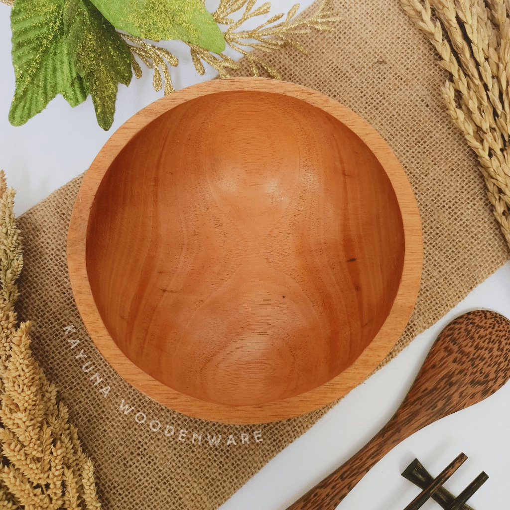 Jual MANGKOK / MANGKUK RAMEN AESTHETIC KAYU mangkok sayur estetik lucu ...