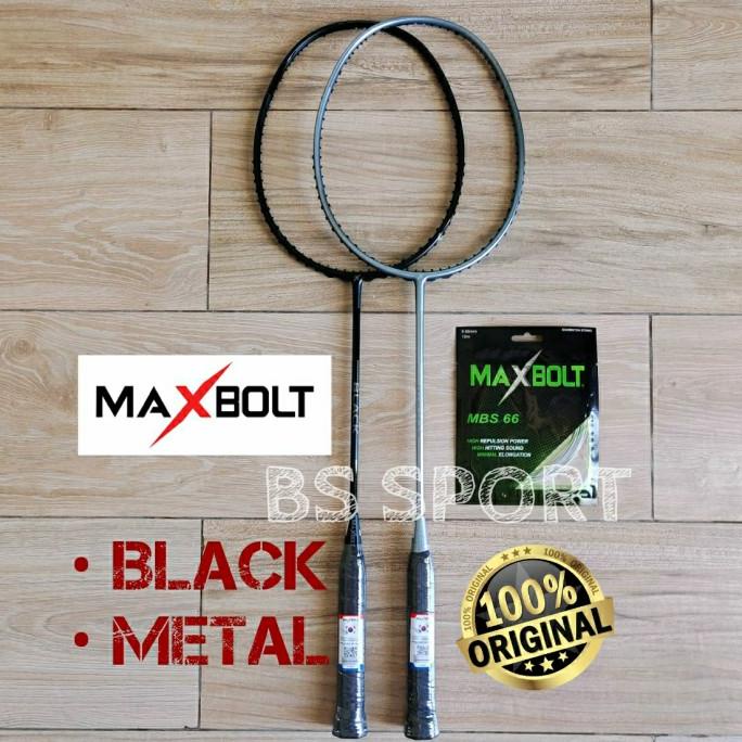Jual Raket Badminton Maxbolt Black Metal Original Roccabar | Shopee ...