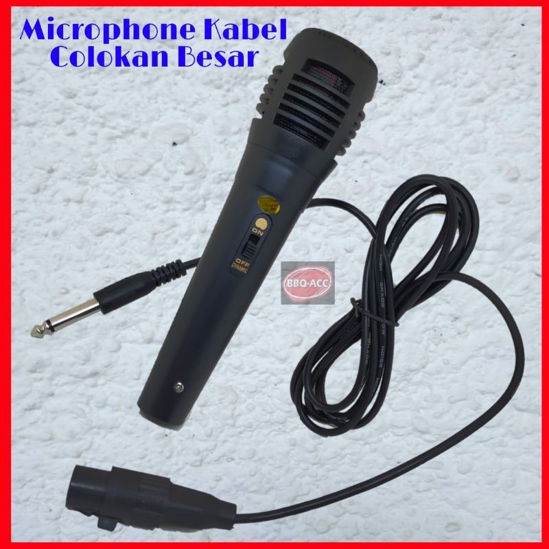 Jual Microfon Mic Kabel Jack Colokan Besar Microphone Mikrofon Karaoke ...