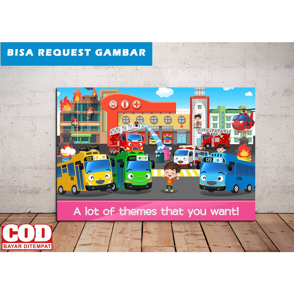 Jual Poster Tayo /Hiasan Dinding Kayu mdf 9mm 20x30 cm/Wall Decor ...
